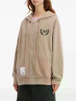MINI CREAM Corduroy Zip-up Hoodie