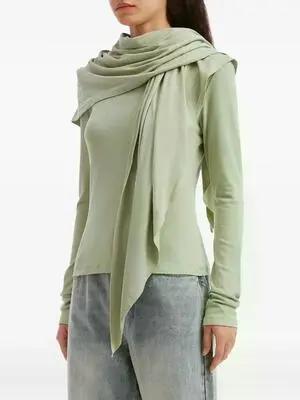 B+AB Scarf-neck Long-sleeve Top