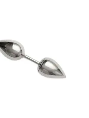 Burberry Spear-shaped Stud Earrings - Silver