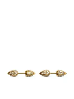 Burberry Small Spear Pavé-set Earrings - Gold