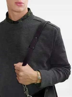 Burberry Leather B-shield Bracelet