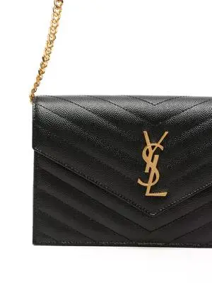 Saint Laurent Small Envelope Wallet-on-chain - Black