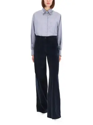 Aspesi High Collar Shirt - Azure