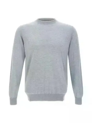 FILIPPO DE LAURENTIIS Long-sleeved Ribbed Sweater - Grey