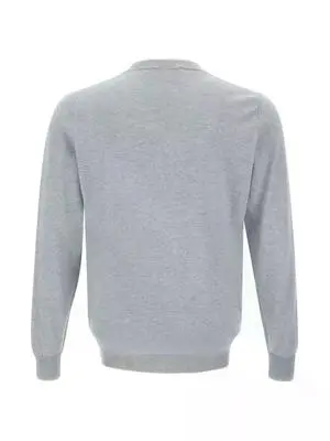 FILIPPO DE LAURENTIIS Long-sleeved Ribbed Sweater - Grey