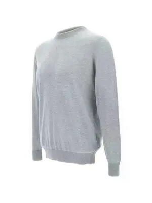 FILIPPO DE LAURENTIIS Long-sleeved Ribbed Sweater - Grey