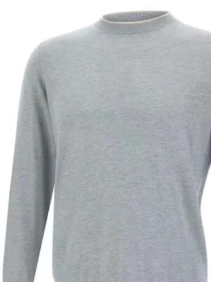 FILIPPO DE LAURENTIIS Long-sleeved Ribbed Sweater - Grey