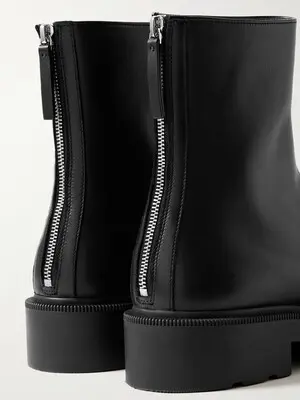 THE ROW Nobilis Leather Ankle Boots