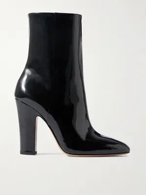 Paris Texas Lavinia 100 Patent-leather Ankle Boots - Black