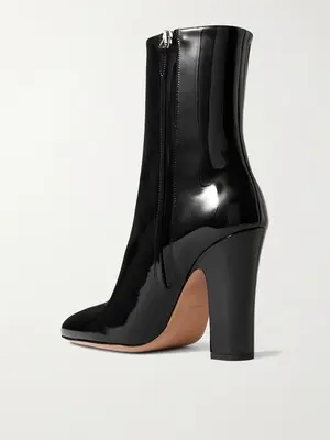 Paris Texas Lavinia 100 Patent-leather Ankle Boots - Black