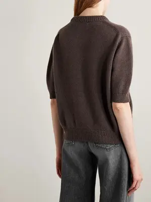 Khaite Davin Cashmere Sweater - Brown