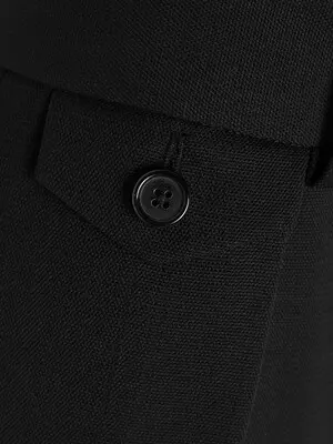 Khaite Dugan Pleated Wool Tapered Trousers