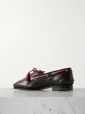 Bally Leather Tasseled Loafers - Brown