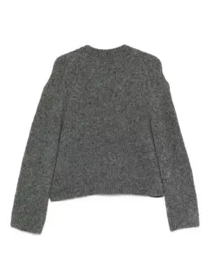 Closed Round-neck Sweater - Grey