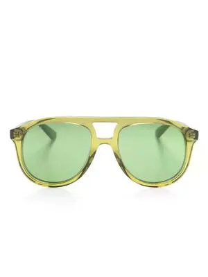 Gucci Tinted Round-frame Sunglasses - Green