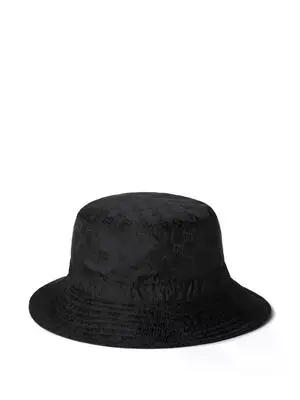 Gucci Gg Pattern Packable Bucket Hat - Black