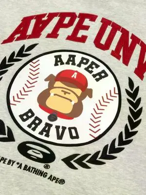 AAPE BY *A BATHING APE Appliqué-detail Hoodie - Grey