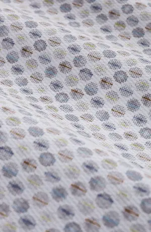 Bugatchi Julian Shaped Fit Geo Print Button-up Shirt - Chalk
