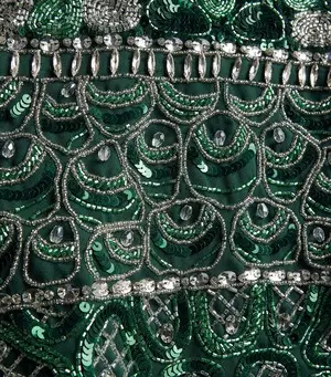 RAISHMA Embellished Cape Beatrice Gown