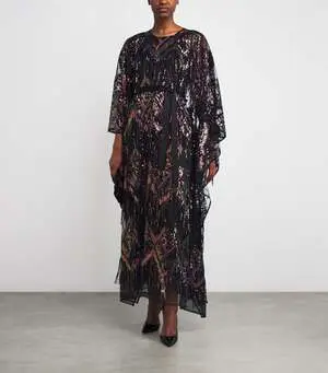 TALLER MARMO Sequin Casati Maxi Kaftan