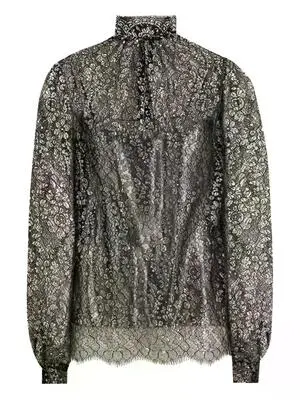Dolce & Gabbana Lamé Lace Blouse