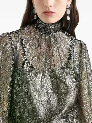 Dolce & Gabbana Lamé Lace Blouse