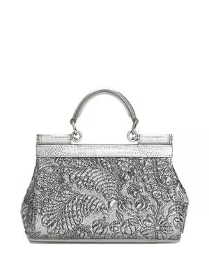 Dolce & Gabbana Small Sicily Brocade Tote
