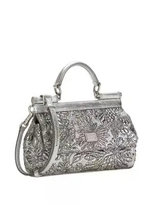 Dolce & Gabbana Small Sicily Brocade Tote