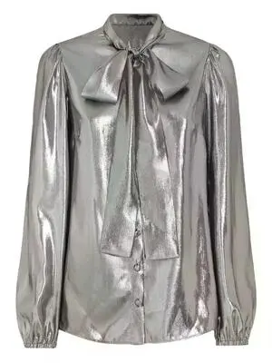 Dolce & Gabbana Lamé Chiffon Shirt