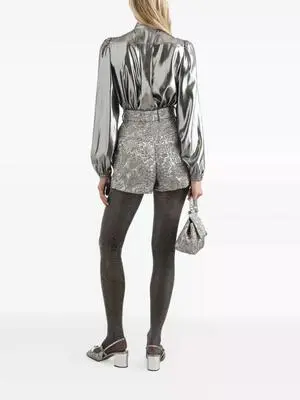 Dolce & Gabbana Lamé Chiffon Shirt