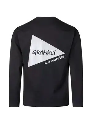 AND WANDER X Gramicci Long-sleeve T-shirt - Black