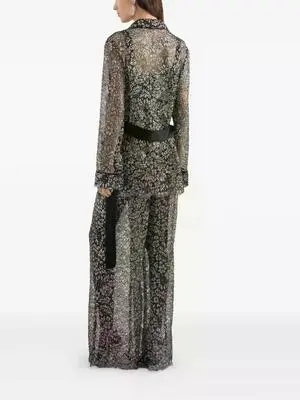 Dolce & Gabbana Lamé Lace Trousers