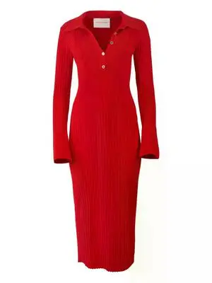 Carolina Herrera Henley Midi Dress