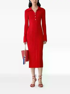 Carolina Herrera Henley Midi Dress