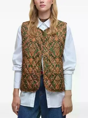 Farm Rio Patterned Quilted Gilet