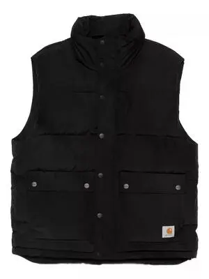 Carhartt Work In Progress Padded Gilet With Press-stud Closure