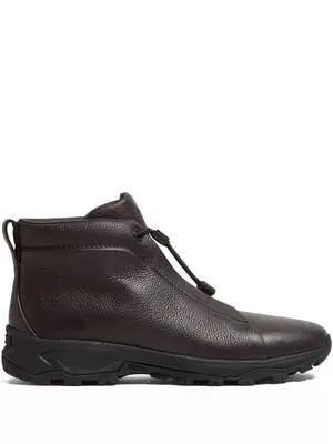 Zegna Triple Stitch Vetta Boots - Brown