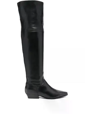 JULIE DEE Pointed Over-the-knee Boots