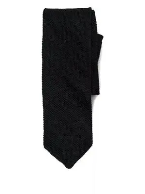 MFPEN Knitted Silk Tie - Black