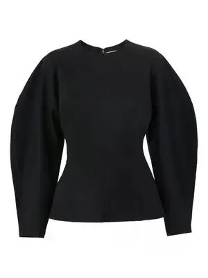 Carolina Herrera Arc-sleeve Ponte Top