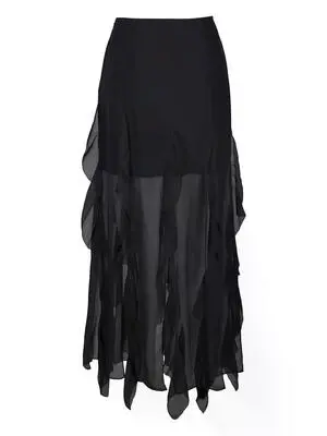 Veronica Beard Ava Ruffled-detail Midi Skirt