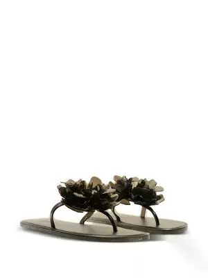 Farm Rio Flower-appliqué Sandals