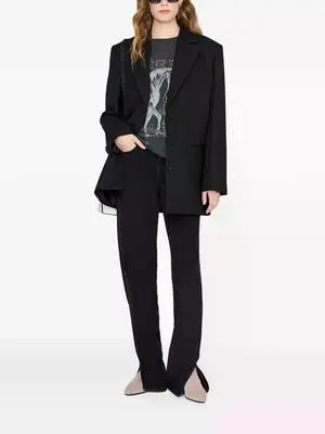 ANINE BING Horse Graphic T-shirt - Black