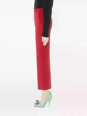 Valentino Garavani V-detail Wool-crepe Trousers