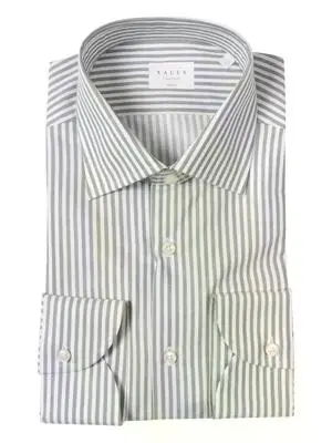 XACUS Striped Cotton Shirt - White