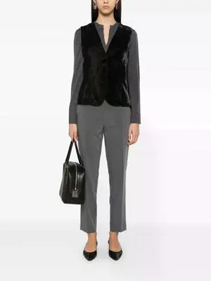 BLANCA VITA Velvet Button Jacket