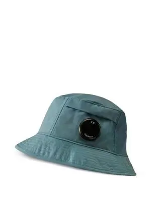 C.P. COMPANY Logo Patch Bucket Hat - Blue