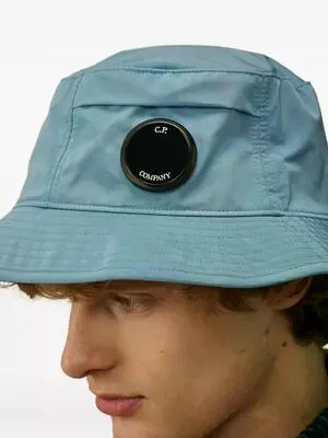 C.P. COMPANY Logo Patch Bucket Hat - Blue