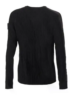 Premiata Crew-neck Ribbed Sweater - Black