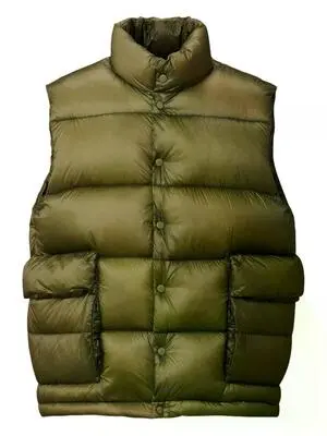 C.P. COMPANY Button-fastening Padded Gilet - Green